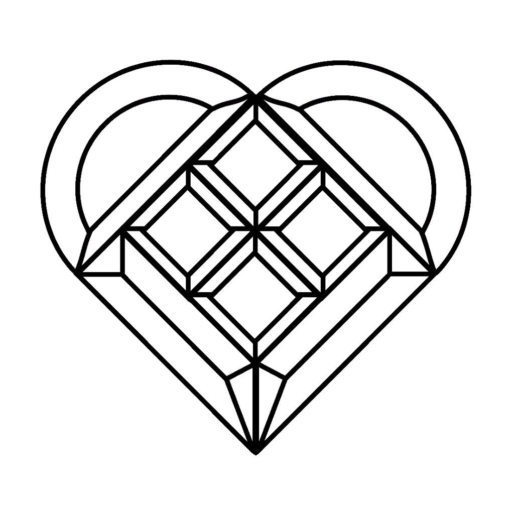 Quilt Star glass bevel cluster 8-1/2” | Glass House Store