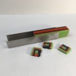 1″ x 6″ Stainless Steel Square Pattern Bar Mold | Glass House Store