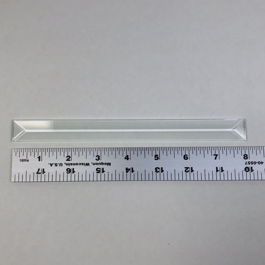 3/4″ x 8″ Rectangle Bevel Glass | Glass House Store
