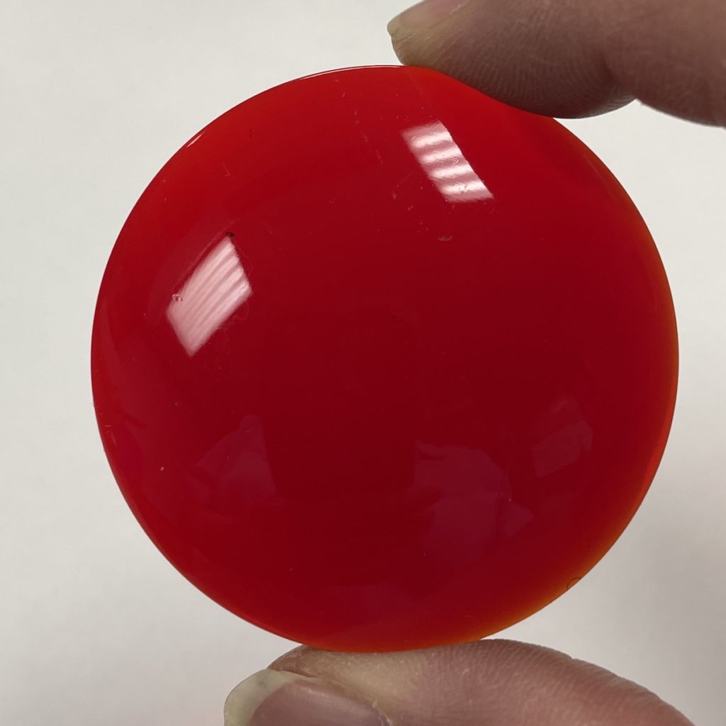Smooth 50mm Round Jewel FB50-10 Red | Glass House Store