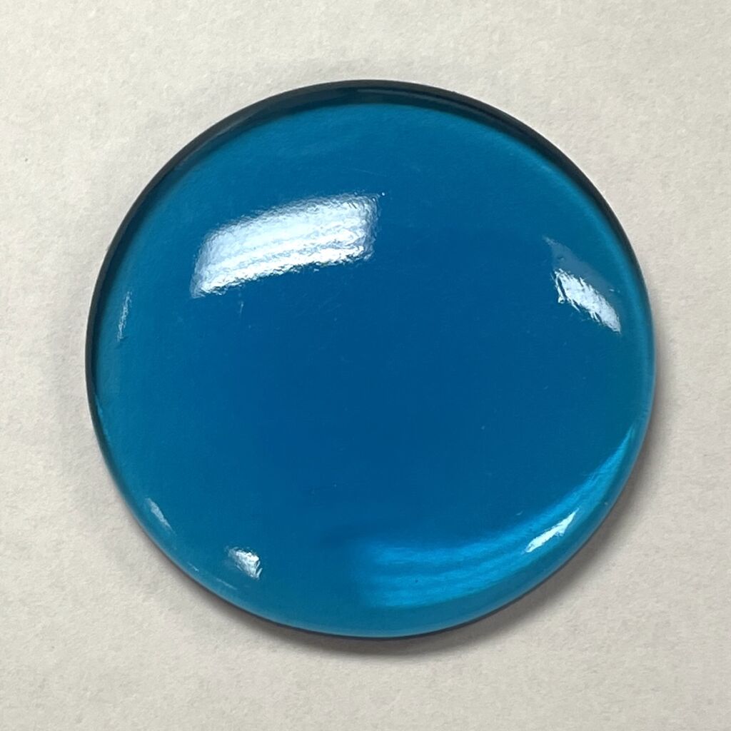 Smooth 40mm Round Jewel FB40-05 Turquoise | Glass House Store